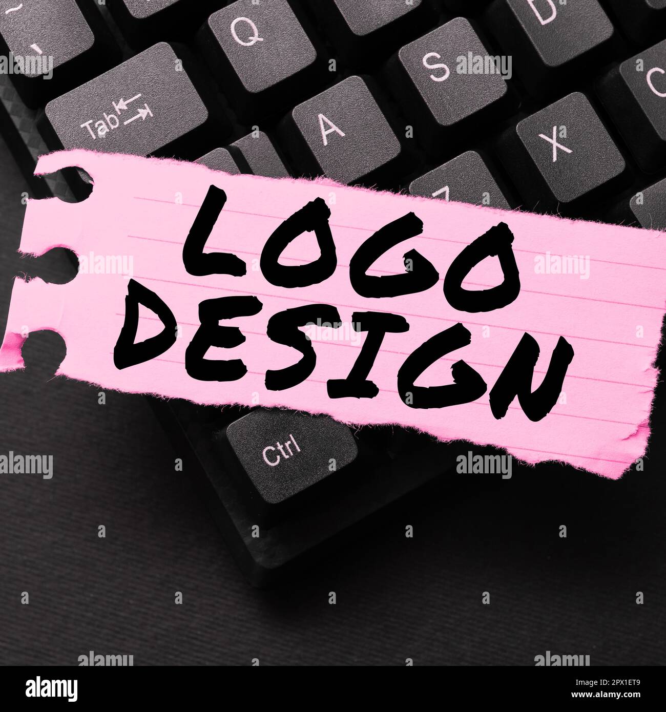 Hand writing sign Logo Design, Concept meaning a graphic representation ...