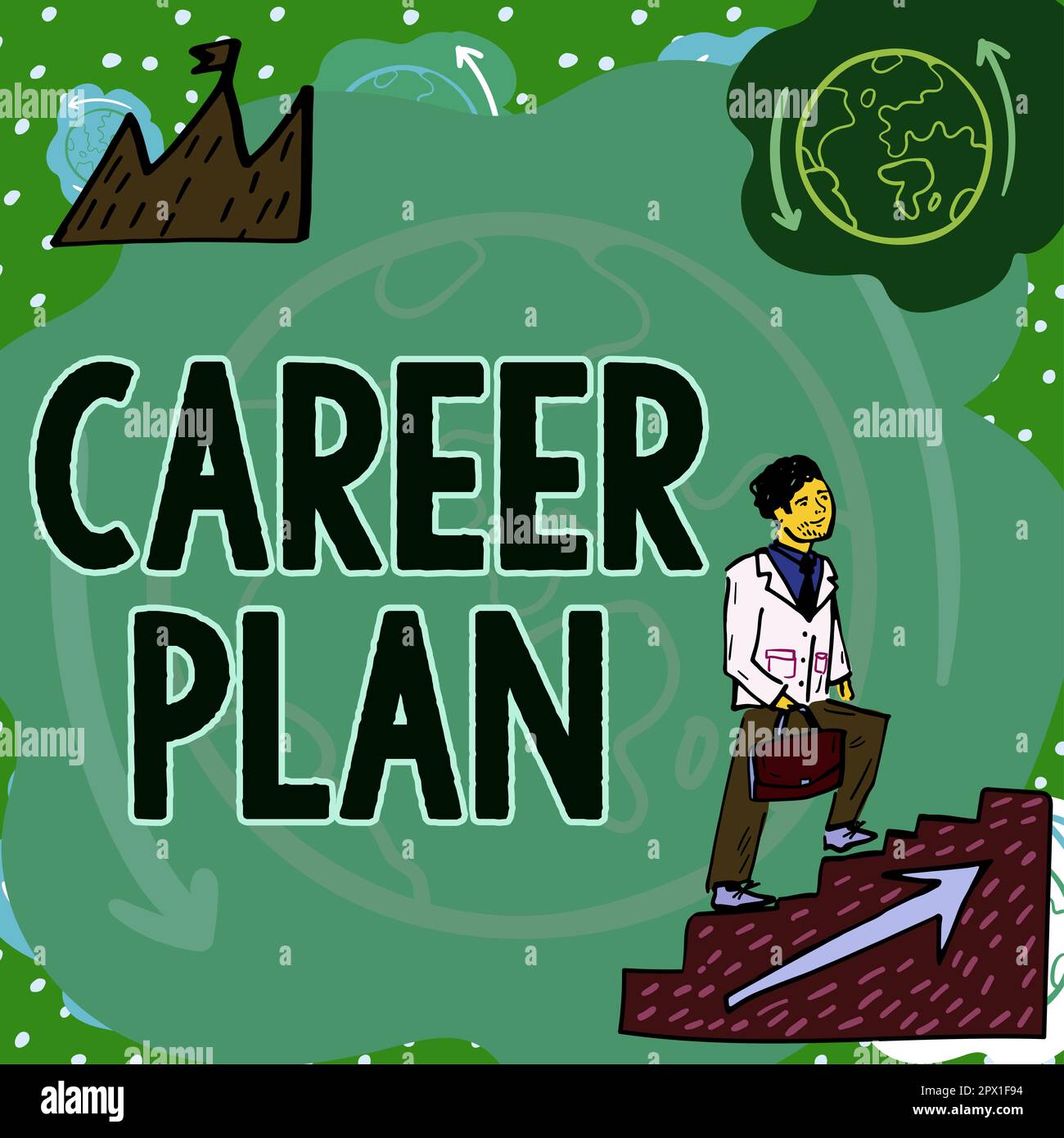 Conceptual display Career Plan, Business overview ongoing process where ...