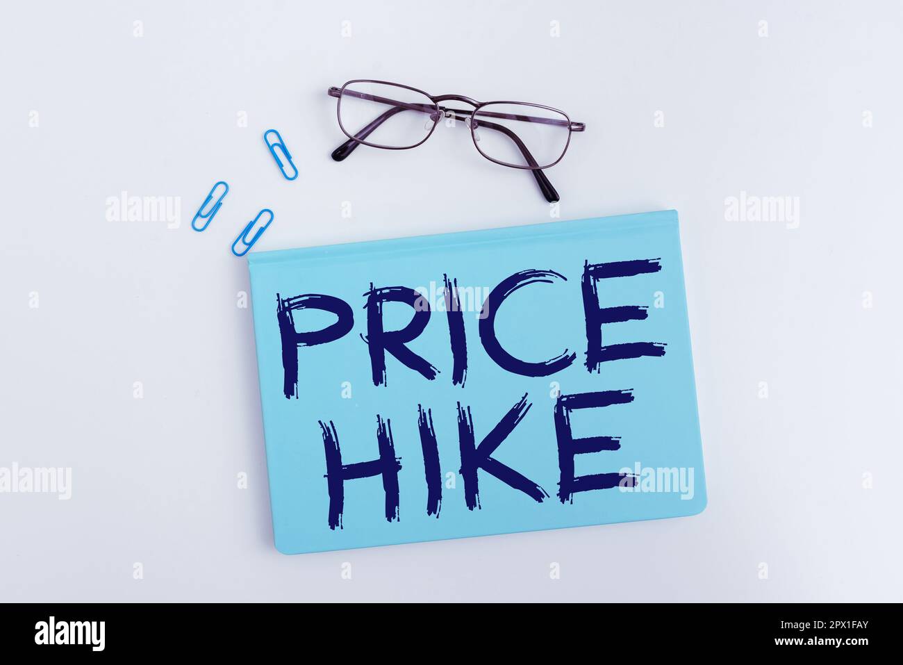 Text sign showing Price Hike, Concept meaning sum of values that ...