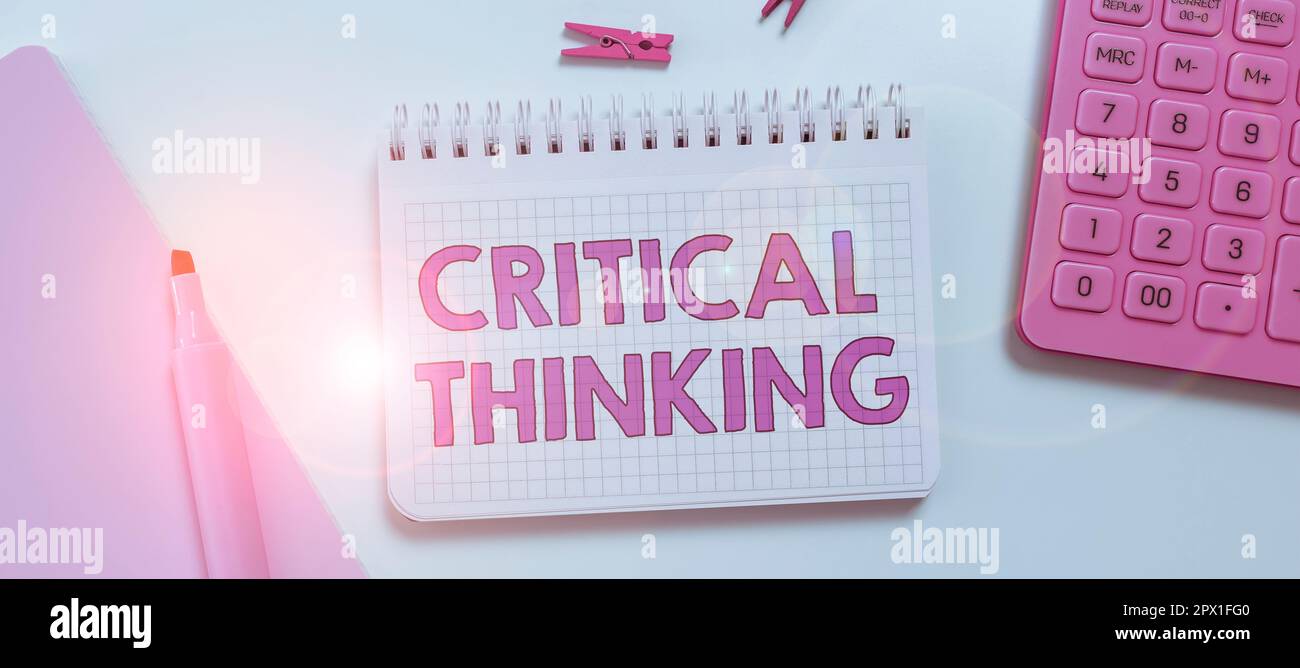 Inspiration showing sign Critical Thinking, Business concept sequence ...