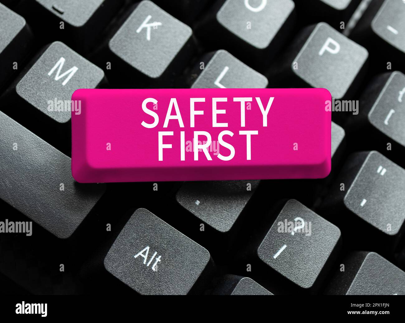 Conceptual caption Safety First, Business showcase Avoid any ...