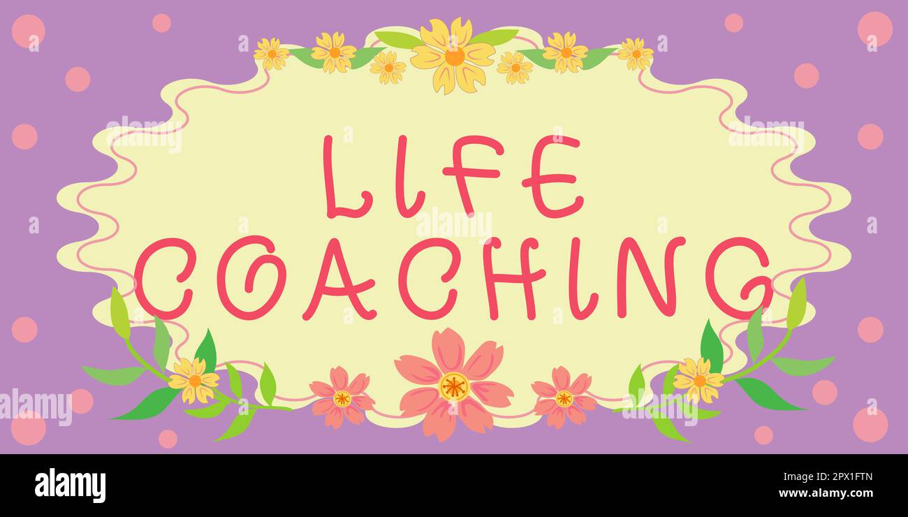 Conceptual display Life Coaching, Business approach Improve Lives by ...