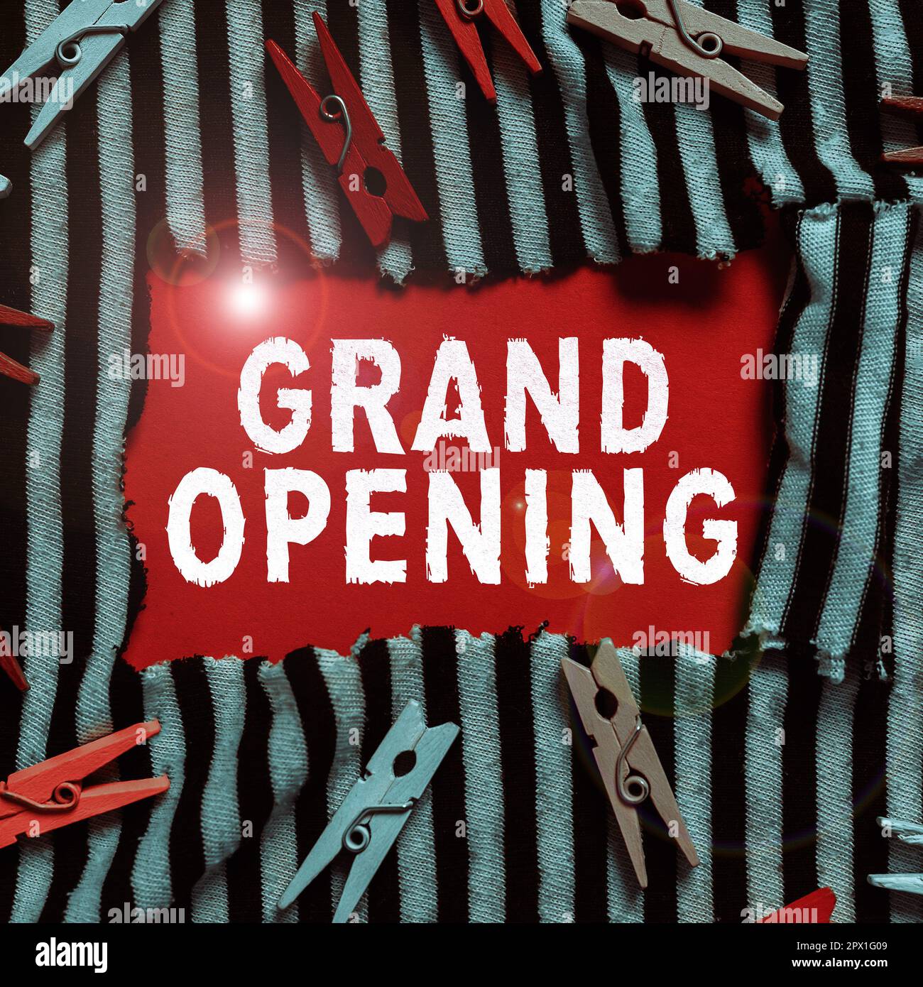 Handwriting text Grand Opening, Concept meaning Ribbon Cutting New ...