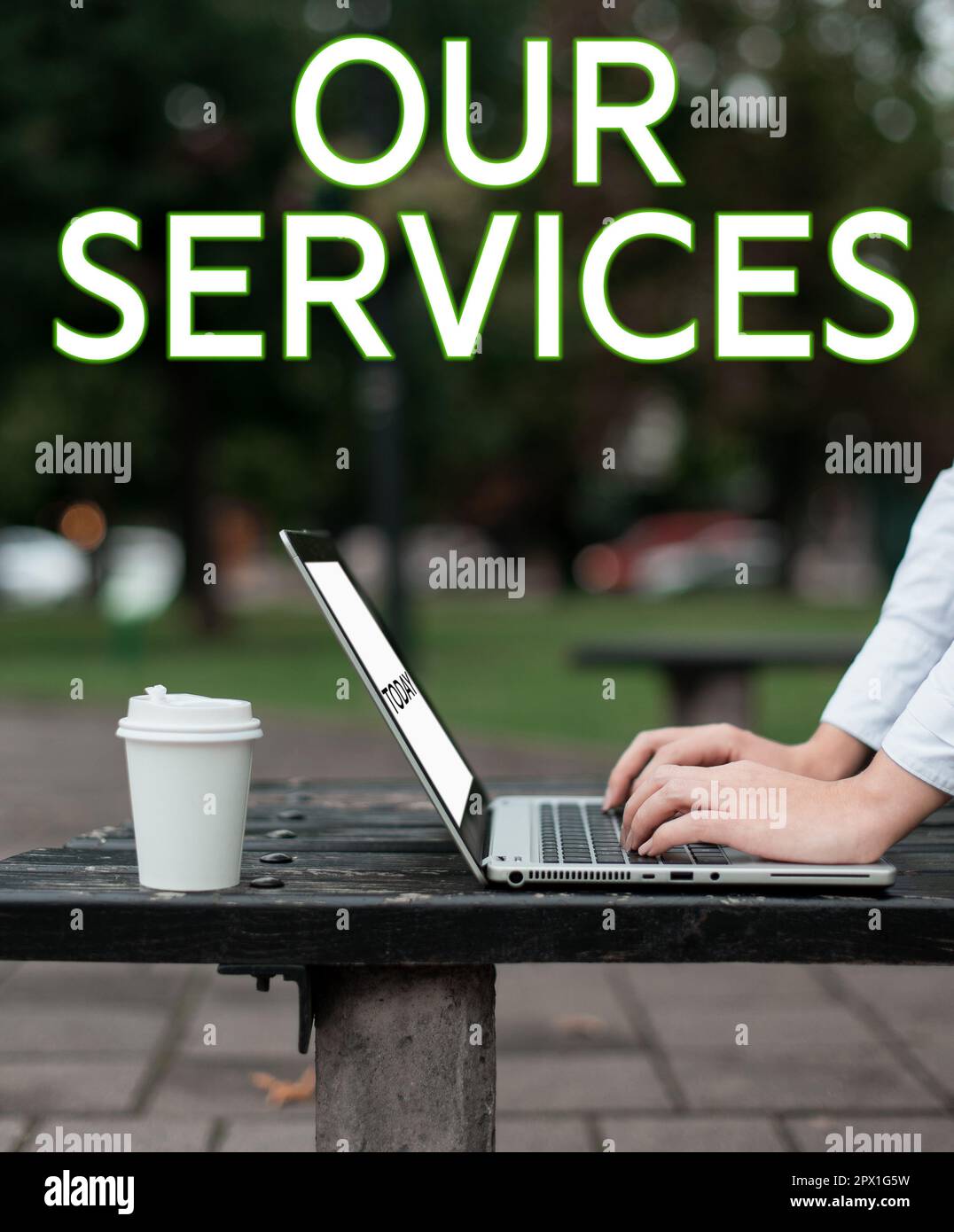Inspiration showing sign Our Services, Business concept The occupation ...