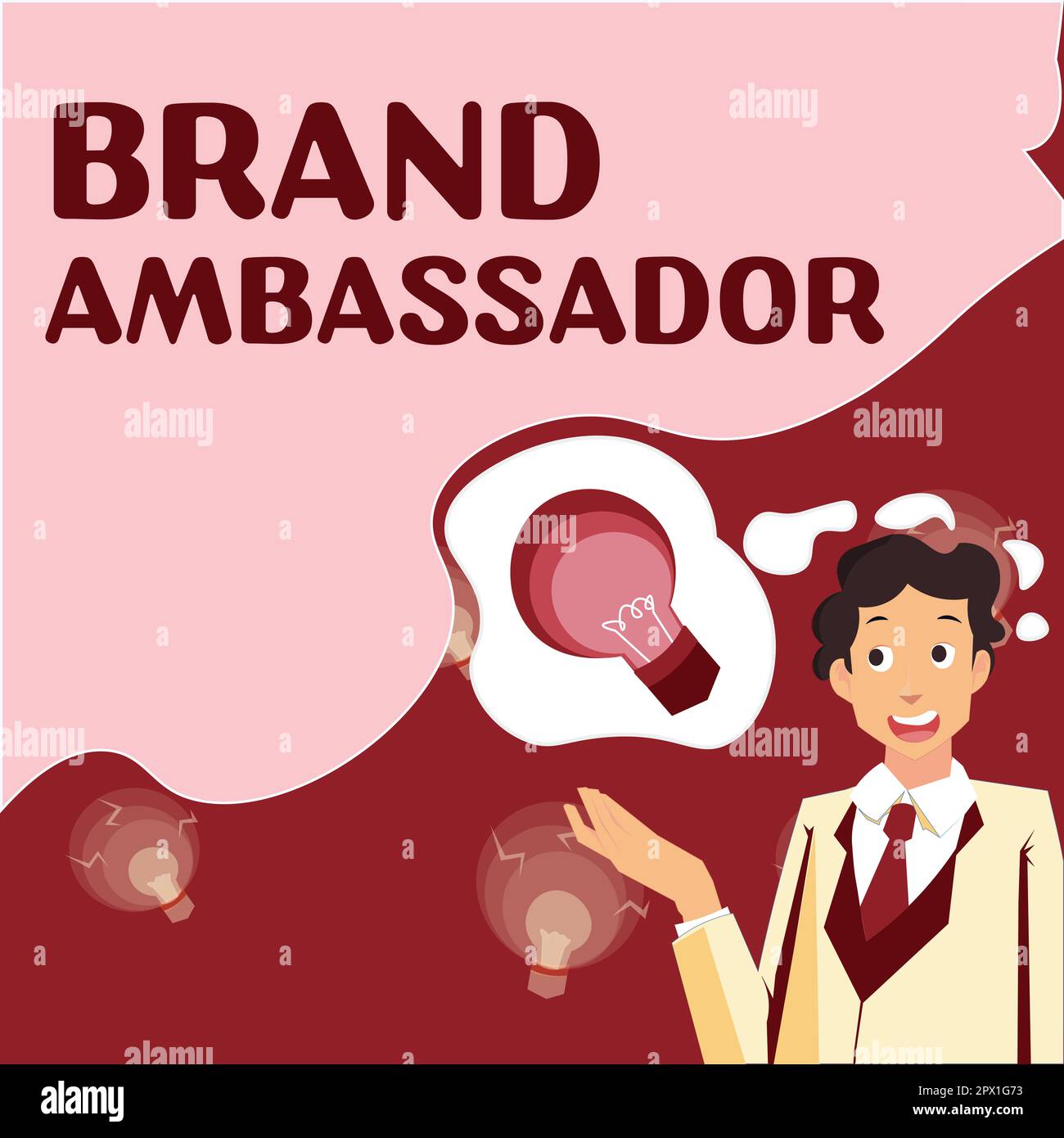 Sign displaying Brand Ambassador, Concept meaning agent accredited as ...