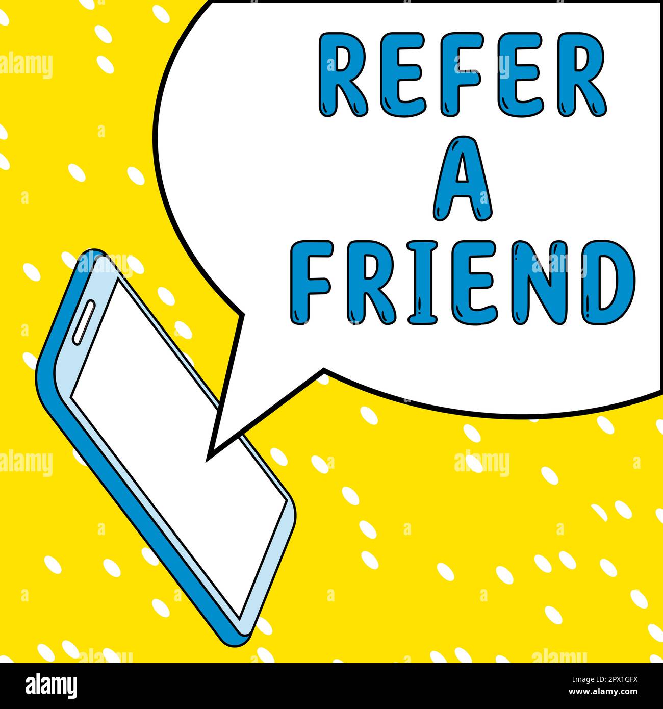 Handwriting text Refer A Friend, Word for Recommendation Appoint ...