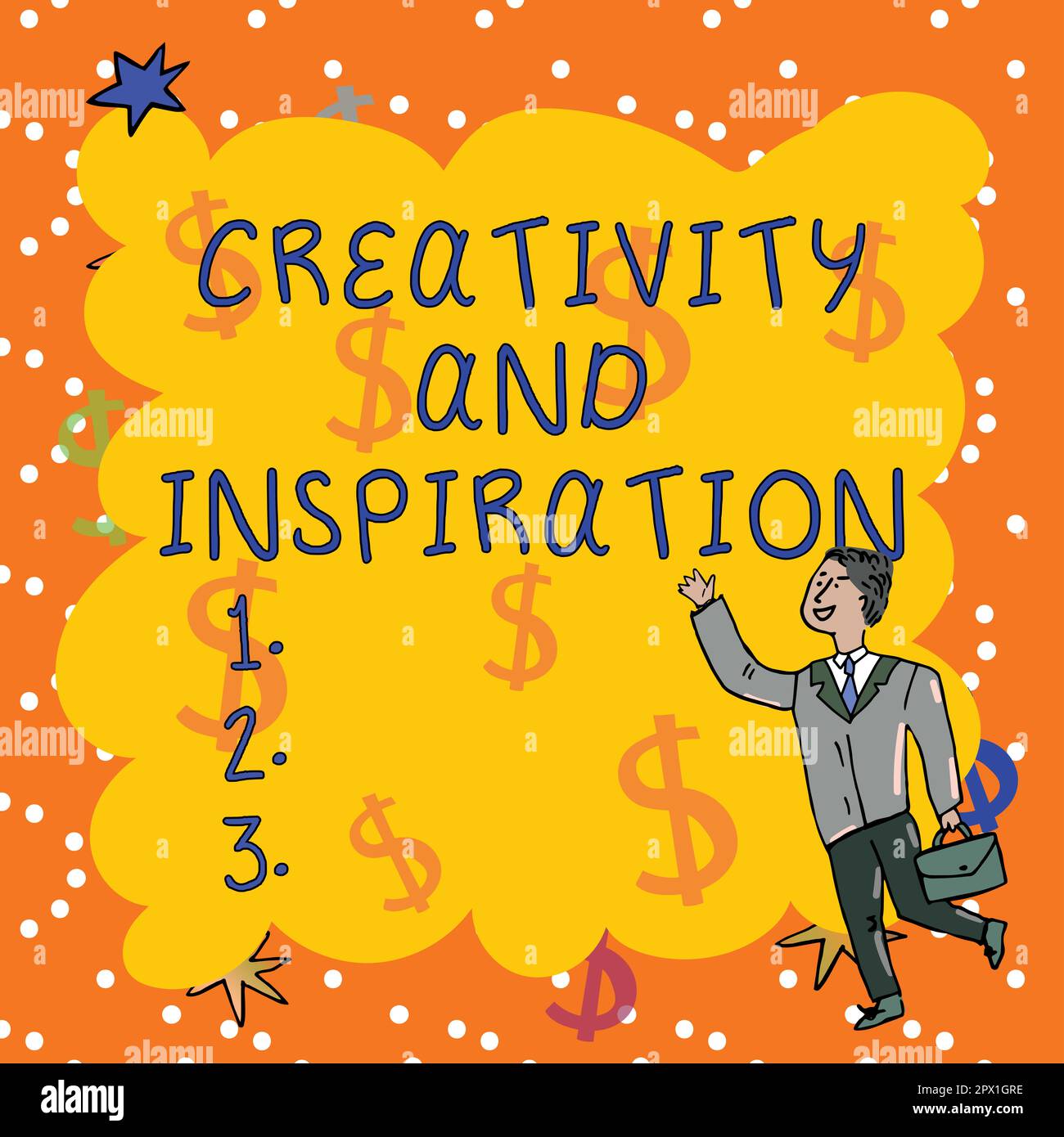 Hand writing sign Creativity And Inspiration, Business idea the ...