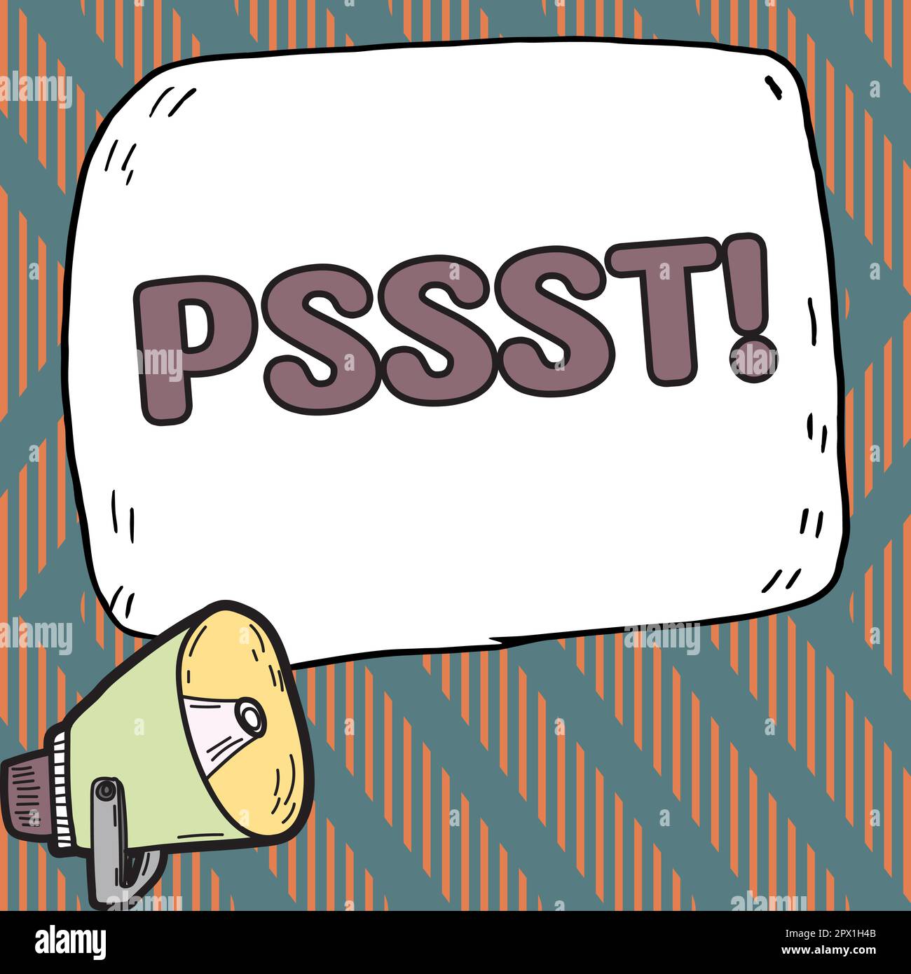 Hand writing sign Pssst, Business concept Expression Way to attract ...