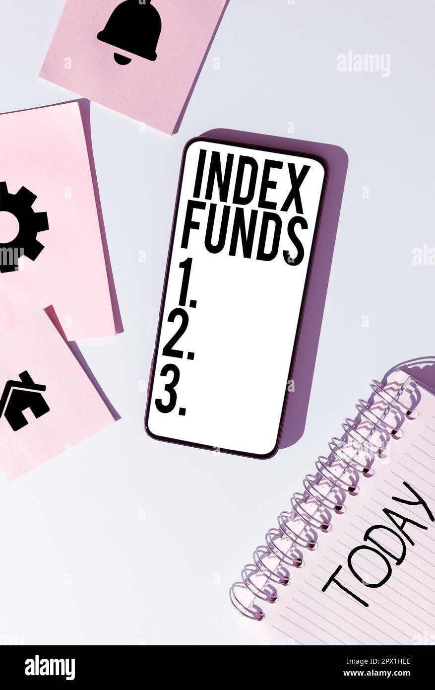 Inspiration showing sign Index Funds, Word Written on mutual fund built ...