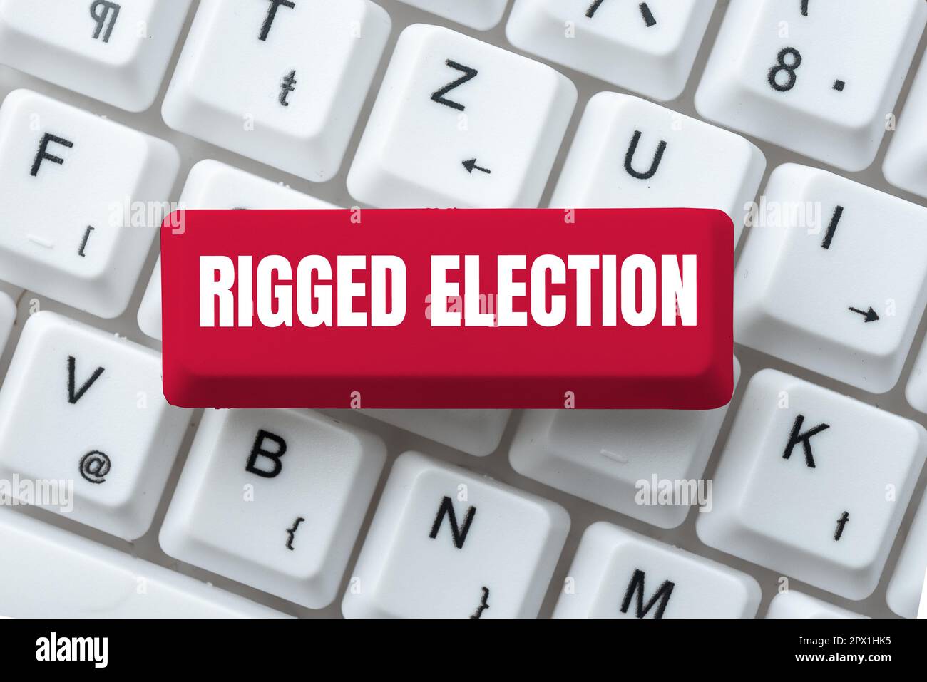 Conceptual caption Rigged Election, Word for Manage drilling operations ...