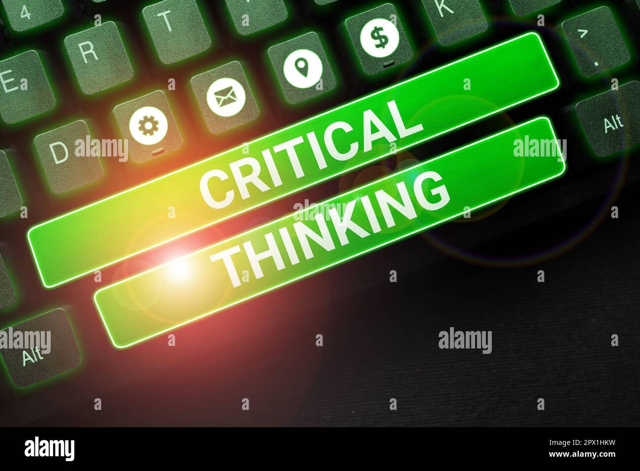 Sign Displaying Critical Thinking Word Written On Sequence Of Stages Of A Project Requiring The