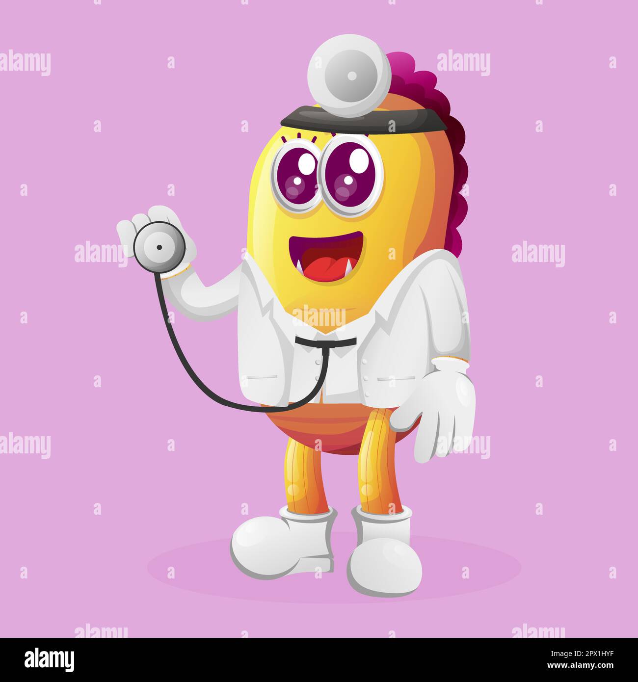 Cartoon illustration child doctor banner hi-res stock photography and ...