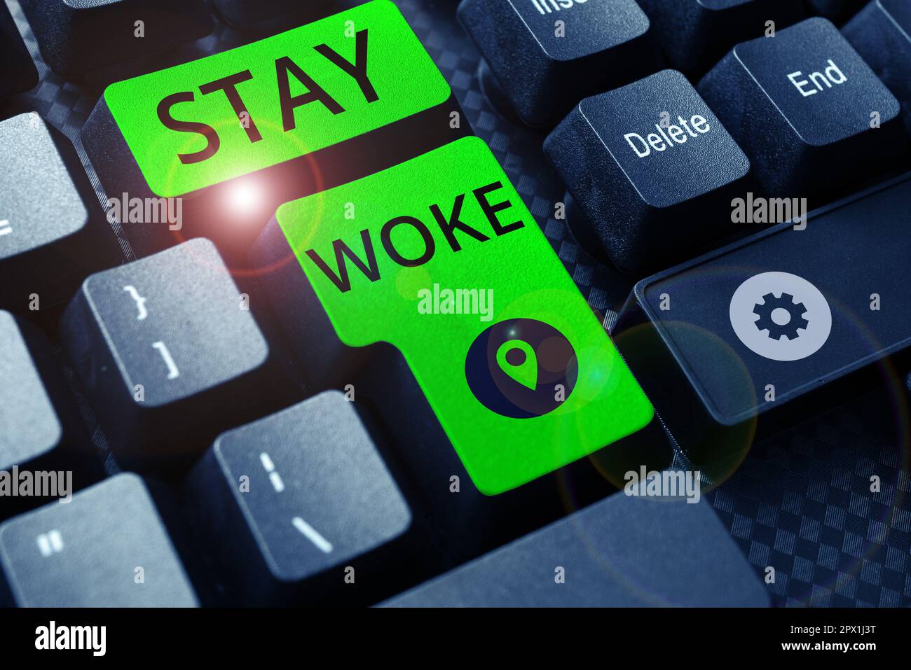 Inspiration showing sign Stay Woke, Business showcase being aware of ...