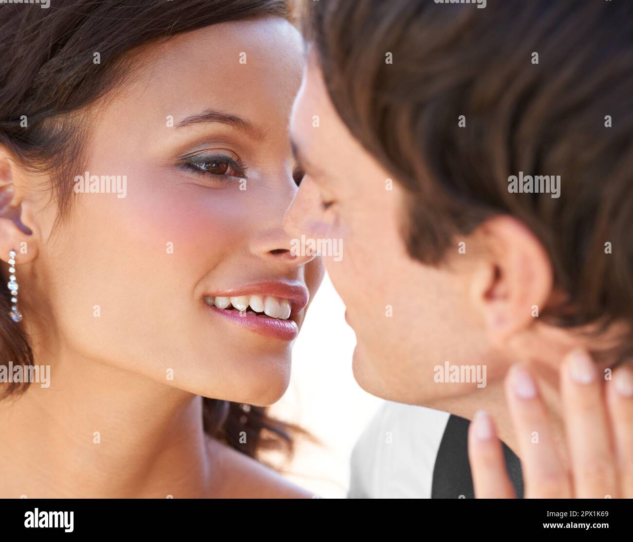 Starting a life together. a couple on their wedding day Stock Photo - Alamy