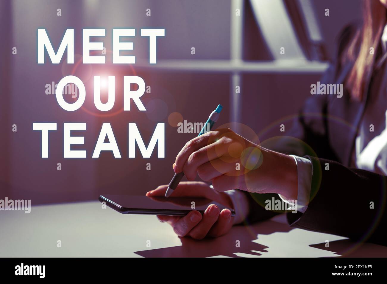 Sign displaying Meet Our Team, Conceptual photo introducing another ...