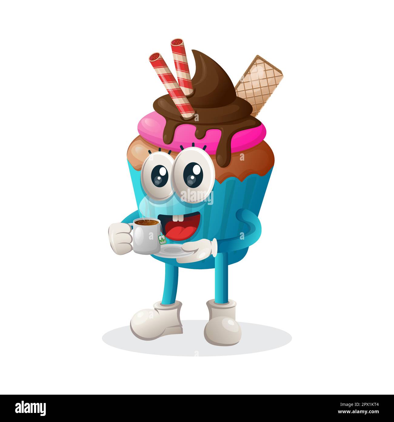 Dessert time relax Stock Vector Images - Alamy