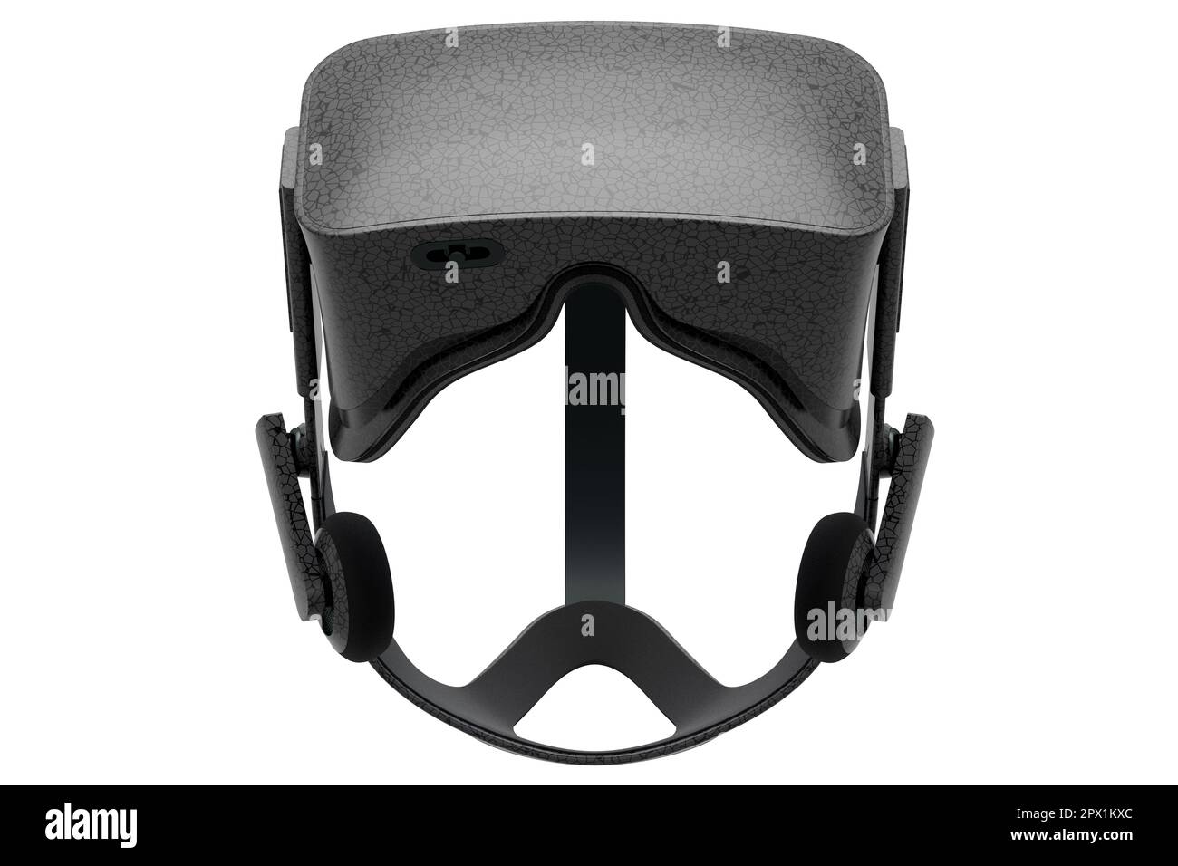 Realistic virtual reality glasses with black marble texture isolated on ...