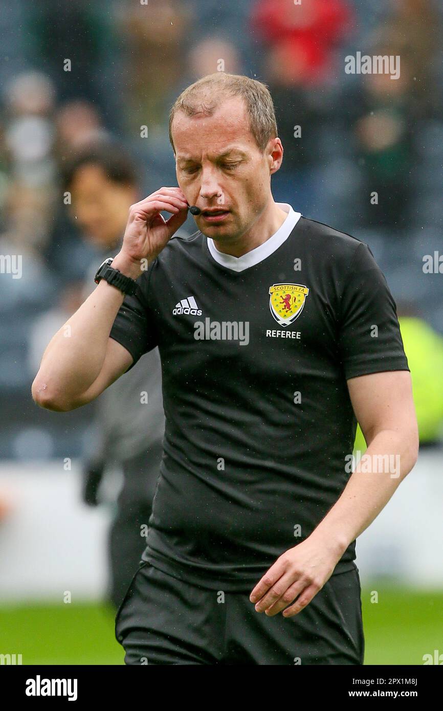 William Collum, SFA registered football referee photographed at Hampden ...