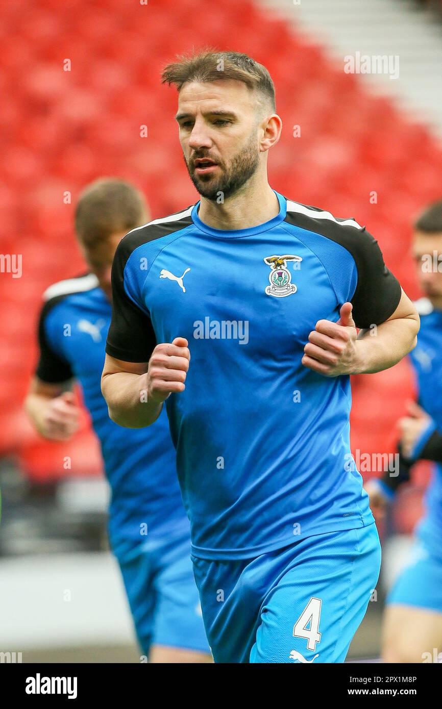 Sean Welsh, captain of Inverness Caledonian Thistle, during a warm up ...