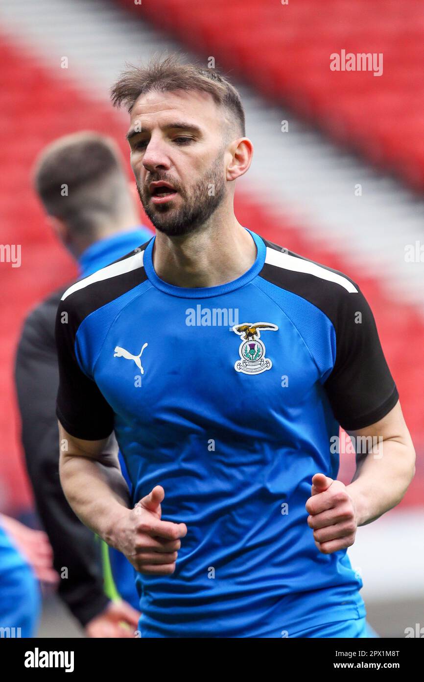 Sean Welsh, captain of Inverness Caledonian Thistle, during a warm up ...