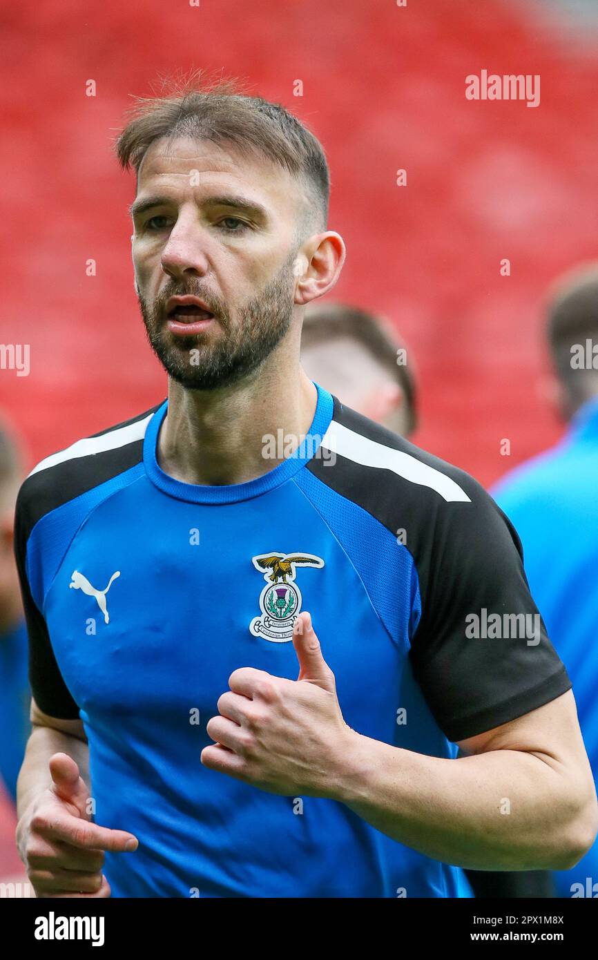 Sean Welsh, captain of Inverness Caledonian Thistle, during a warm up ...