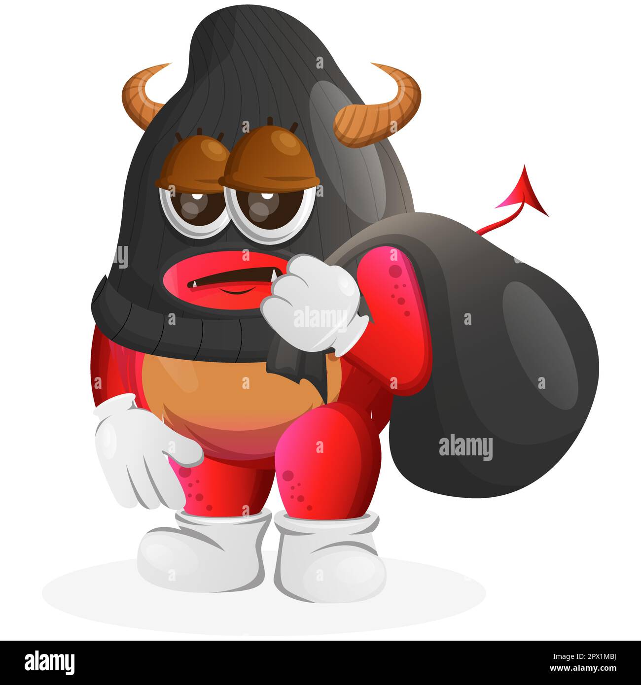 Cartoon illustration stealing Stock Vector Images - Alamy