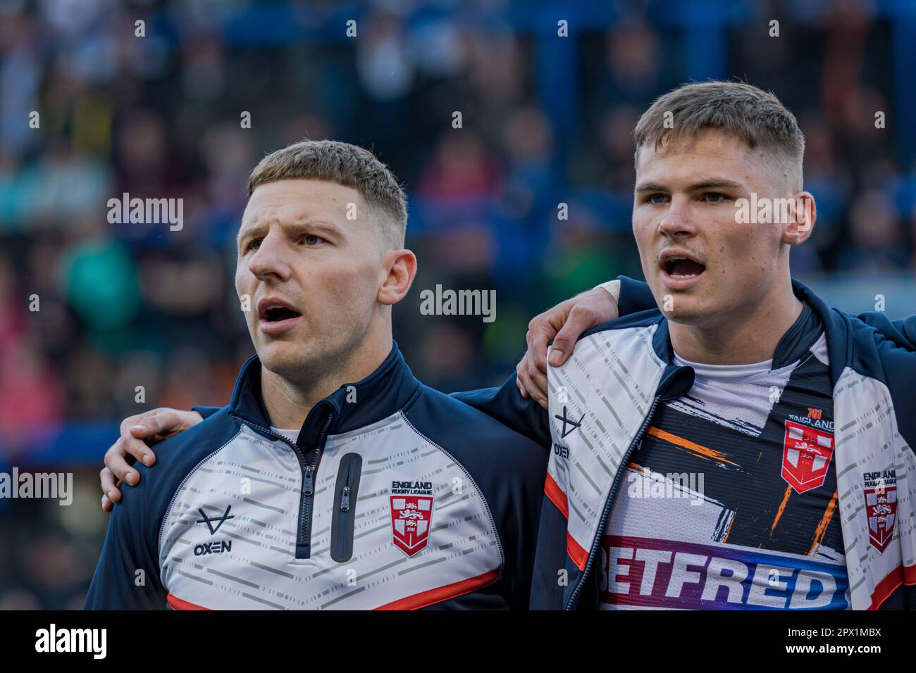 Halliwell Jones Stadium, Warrington, England. 29th April 2023. England ...