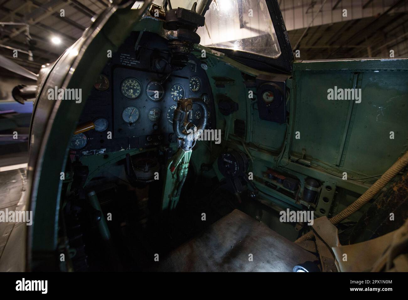 Supermarine Spitfire MkI cockpit interior Stock Photo - Alamy