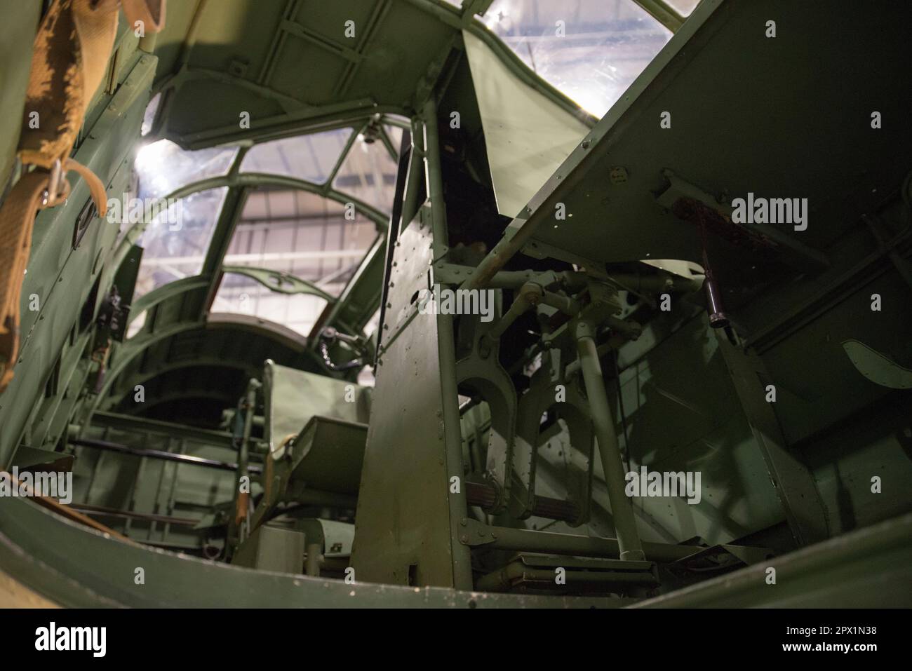 Bristol Blenheim IV cockpit interior Stock Photo - Alamy