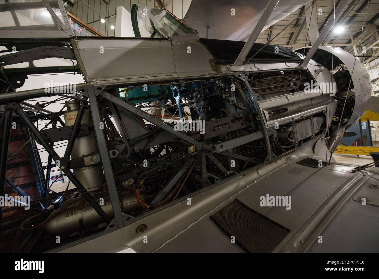 Gloster Gladiator 1 cockpit interior Stock Photo - Alamy