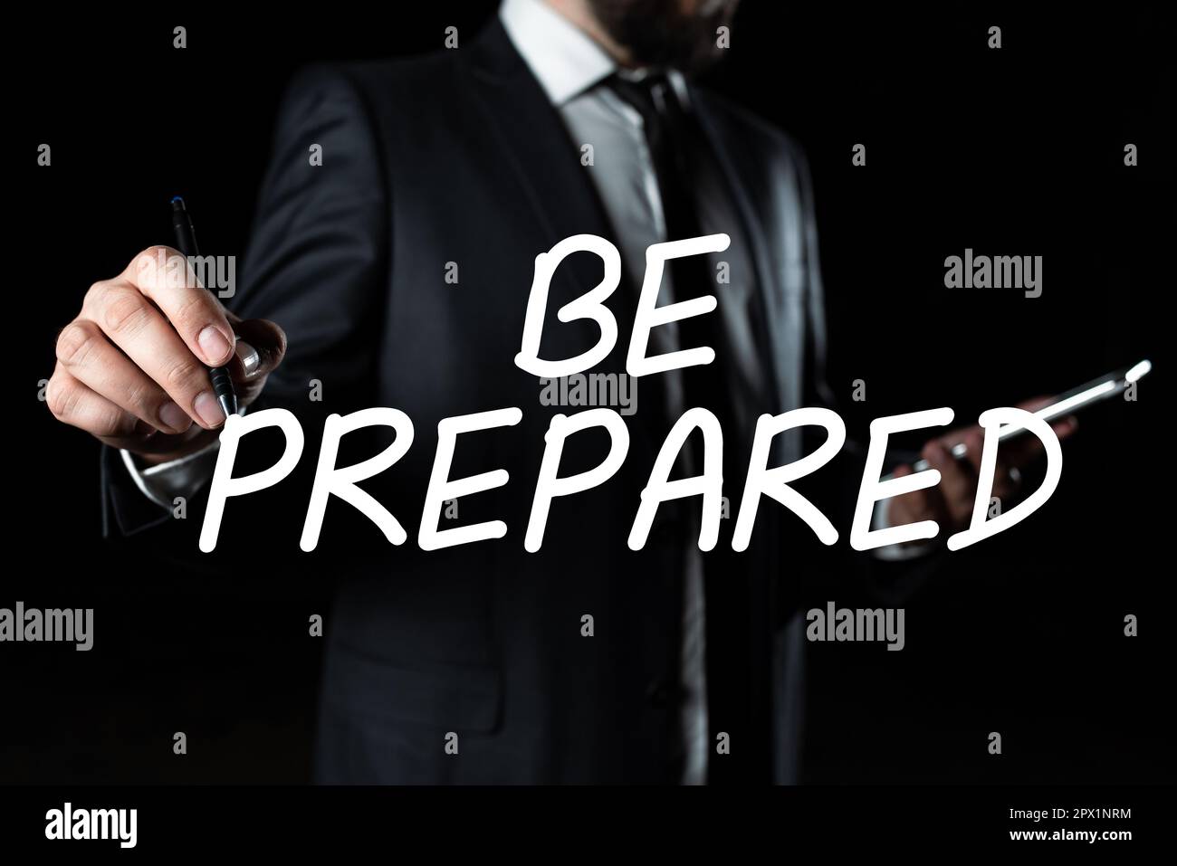 Conceptual caption Be Prepared, Concept meaning make something ready ...