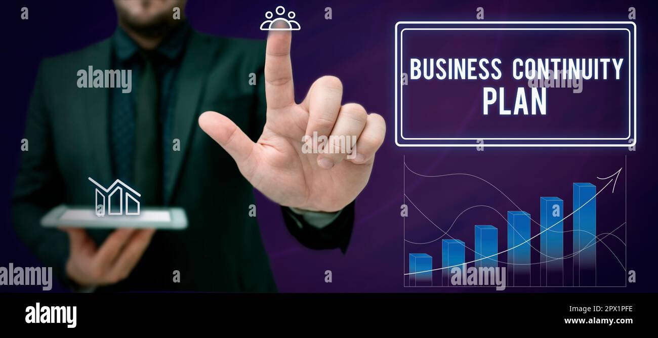 Hand writing sign Business Continuity Plan, Concept meaning creating ...