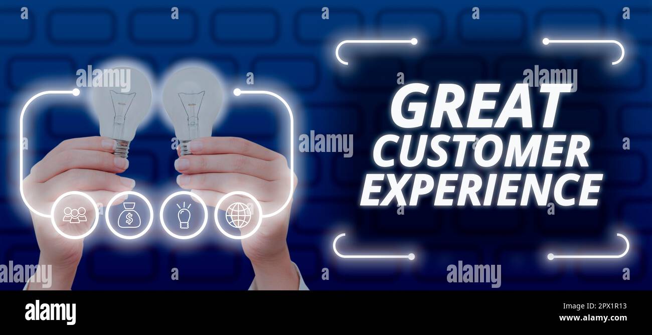 Conceptual display Great Customer Experience, Concept meaning ...