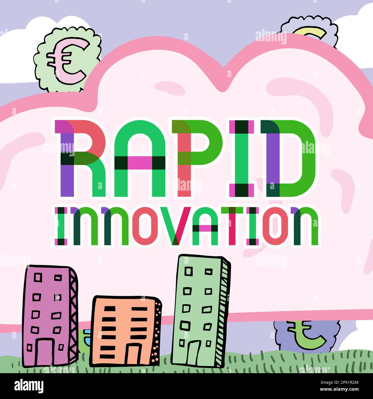 Text caption presenting Rapid Innovation, Internet Concept ...