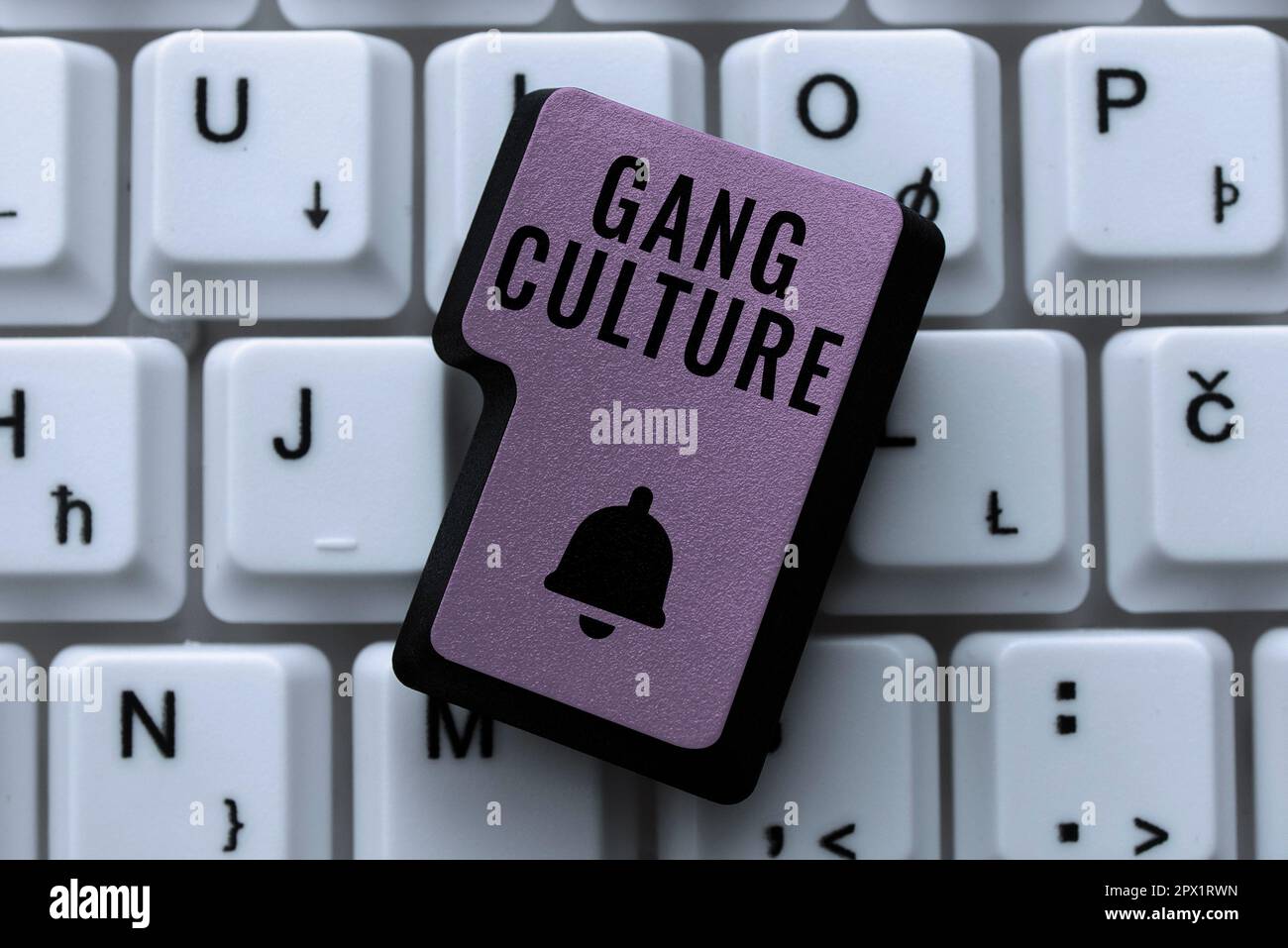 Conceptual display Gang Culture, Word Written on particular ...