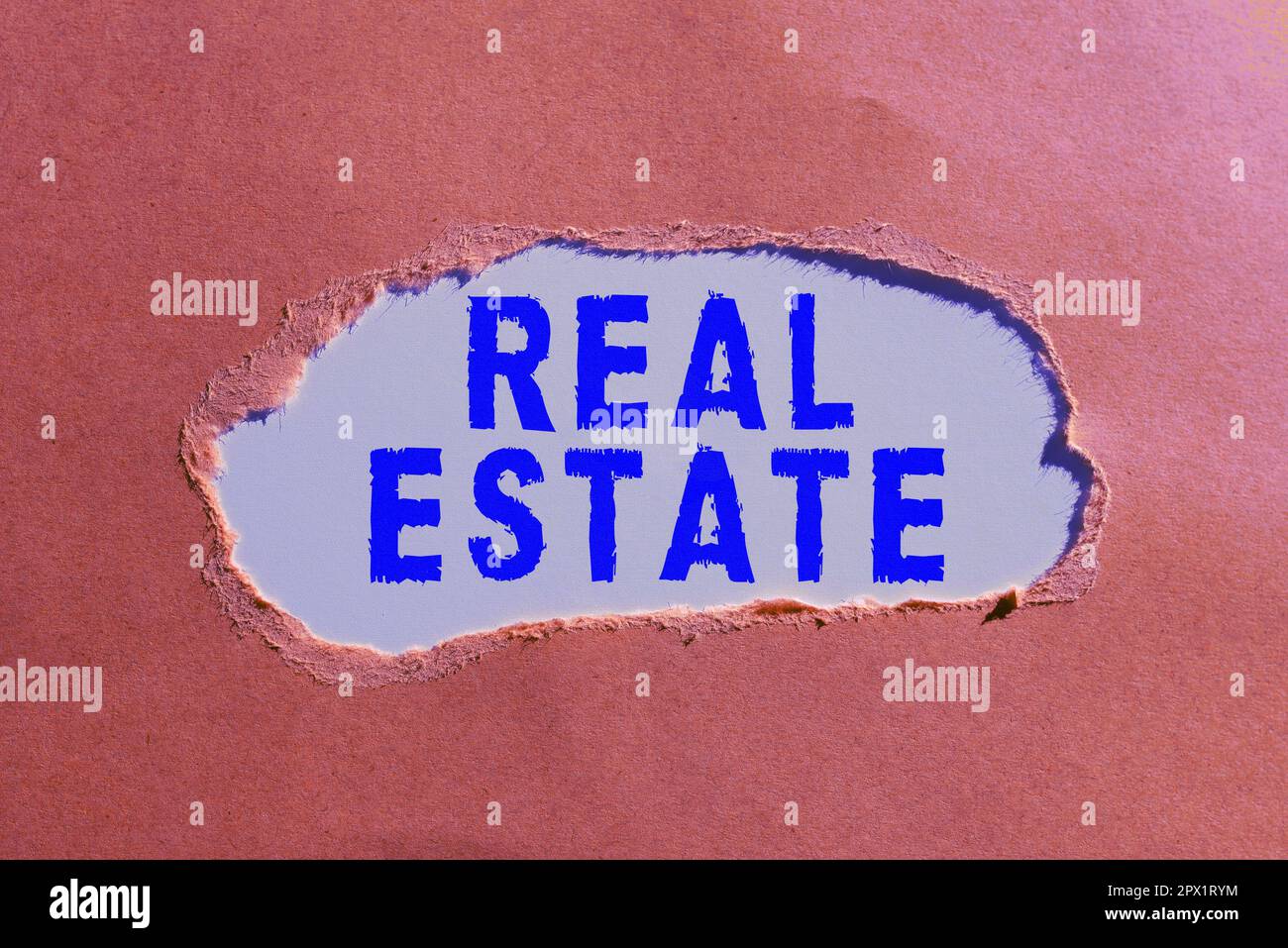 Text showing inspiration Real Estate, Word for the property consisting ...