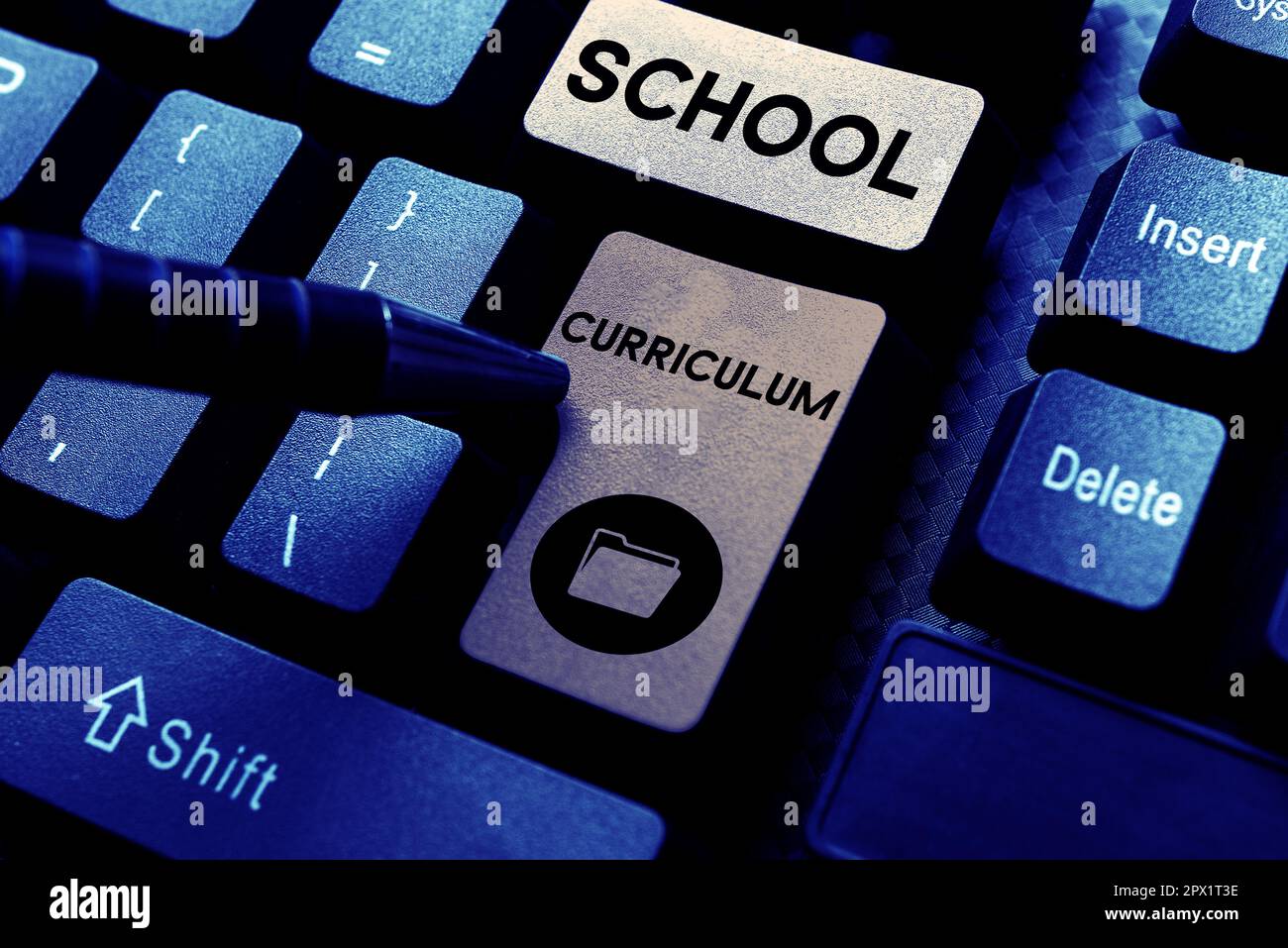 Conceptual caption School Curriculum, Conceptual photo designed to ...