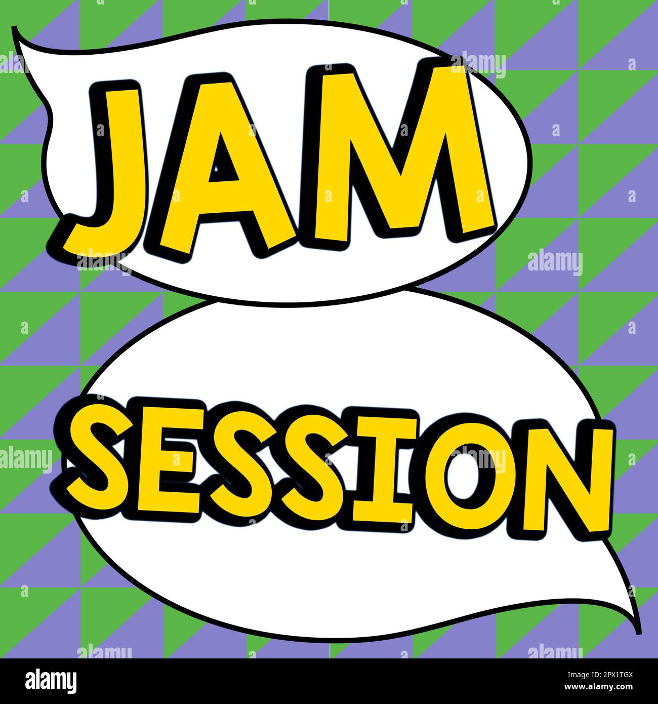 Text caption presenting Jam Session, Business idea impromptu ...