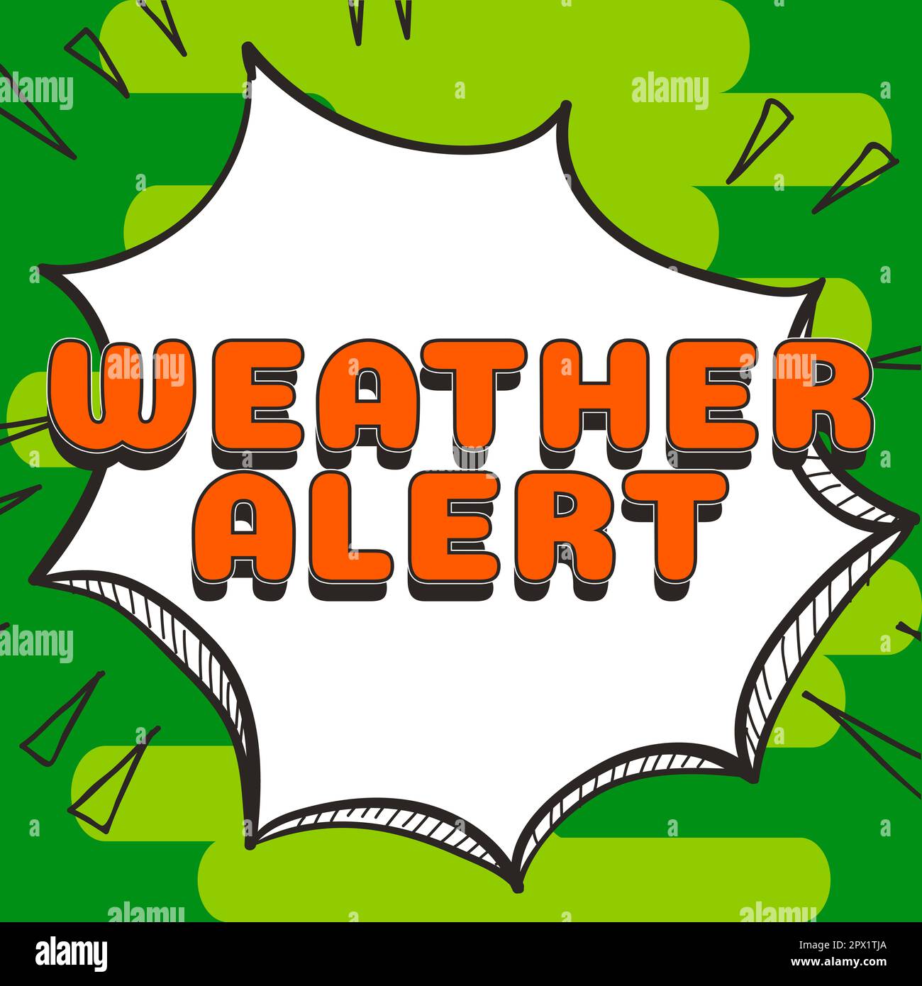 Sign displaying Weather Alert, Conceptual photo urgent warning on the ...