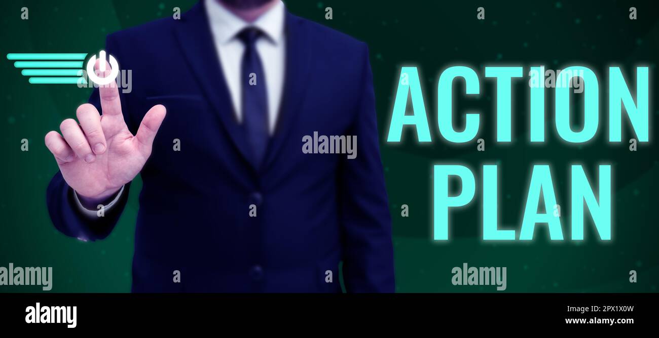 Inspiration showing sign Action Plan, Word for list of things or ...