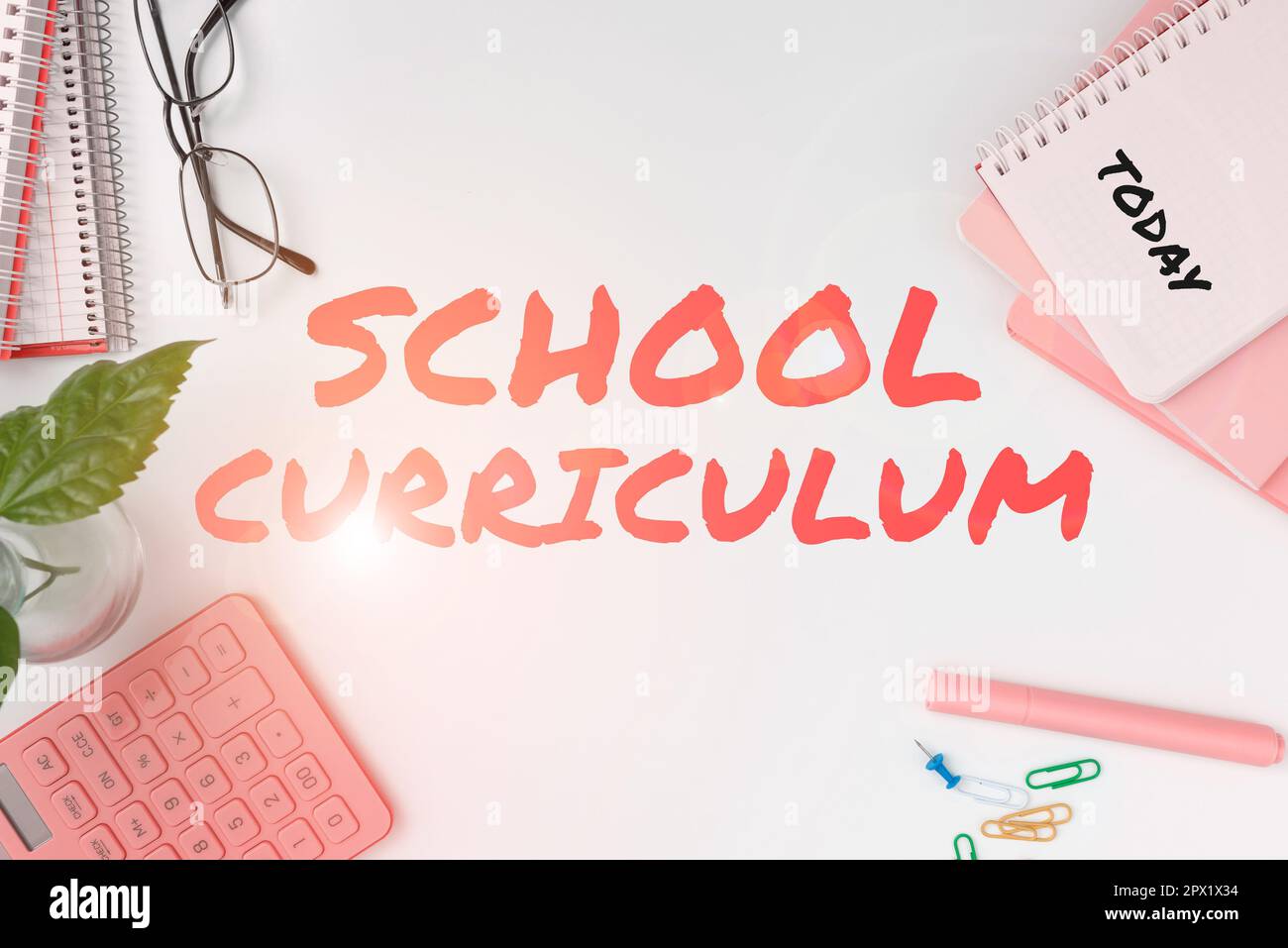 Sign displaying School Curriculum, Business approach designed to ...