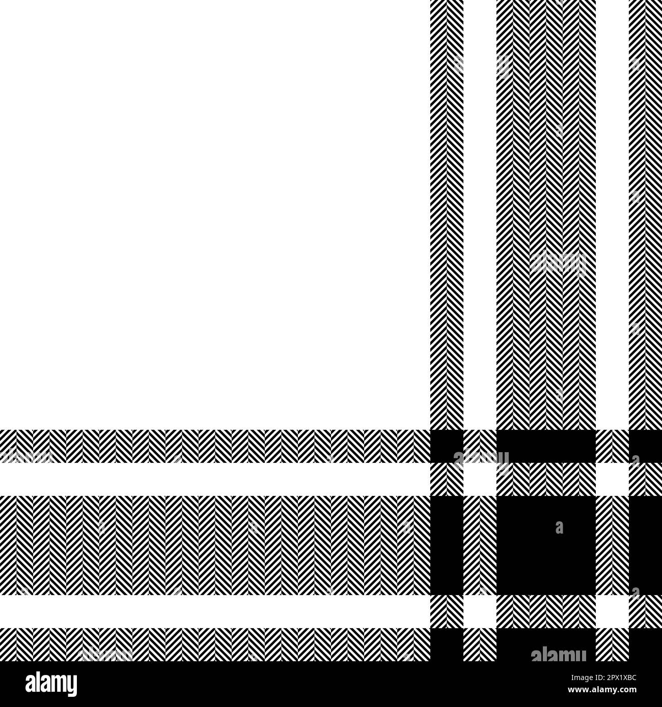 Plaid check pattern black white. Seamless fabric texture. Tartan ...