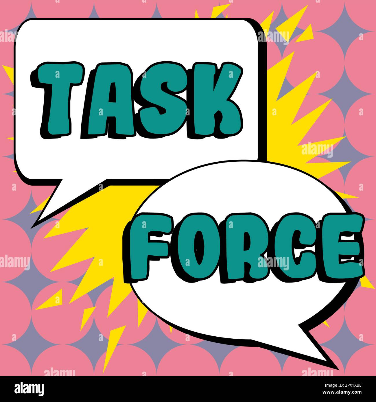 Hand writing sign Task Force, Business showcase a group of people who ...