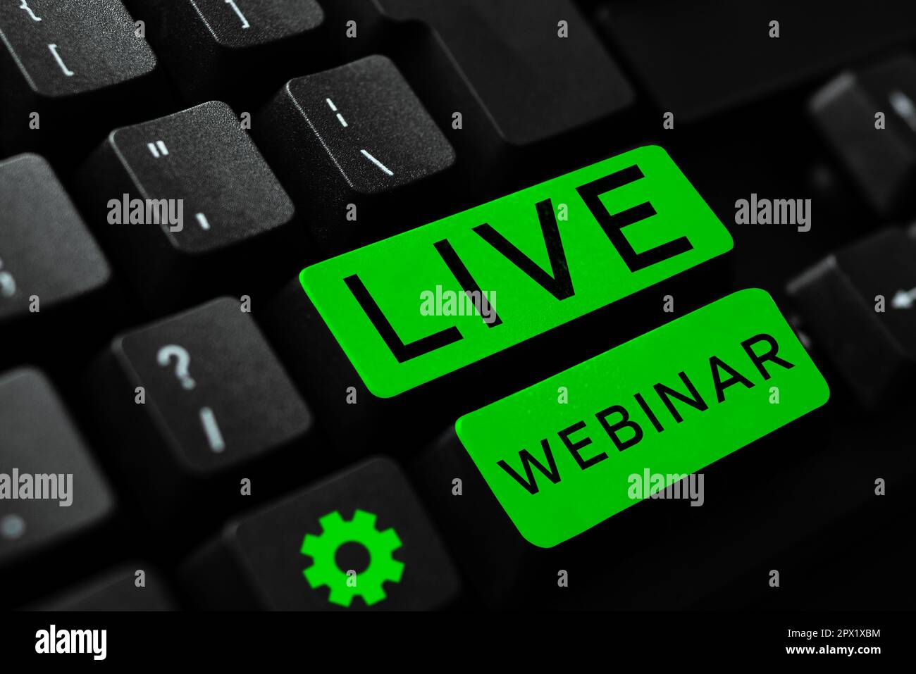 Text caption presenting Live Webinar, Word for Interactive seminar ...