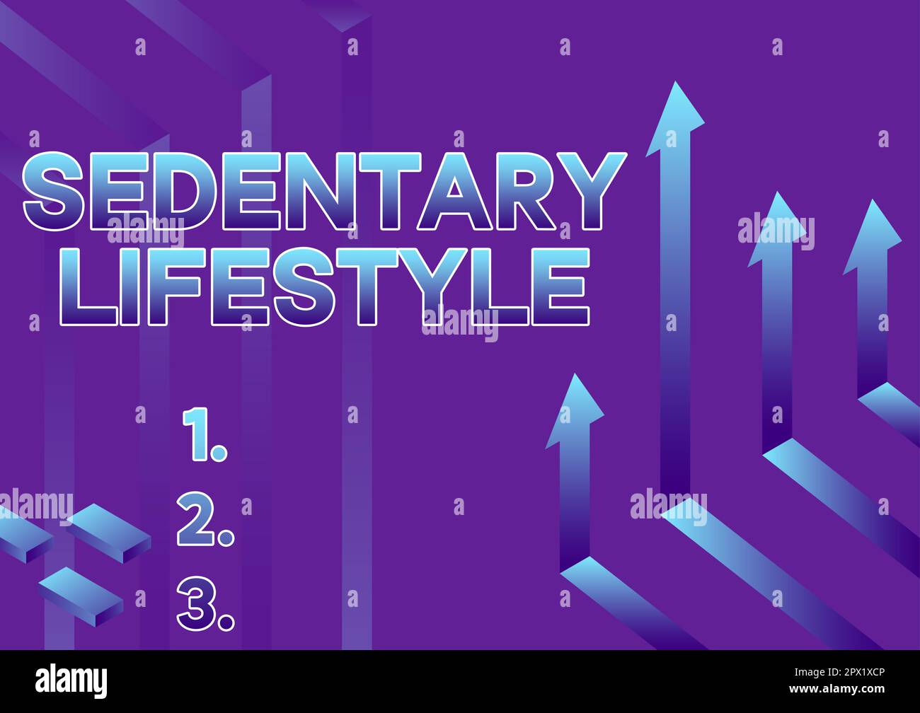 Hand writing sign Sedentary Lifestyle, Business showcase ways and means ...