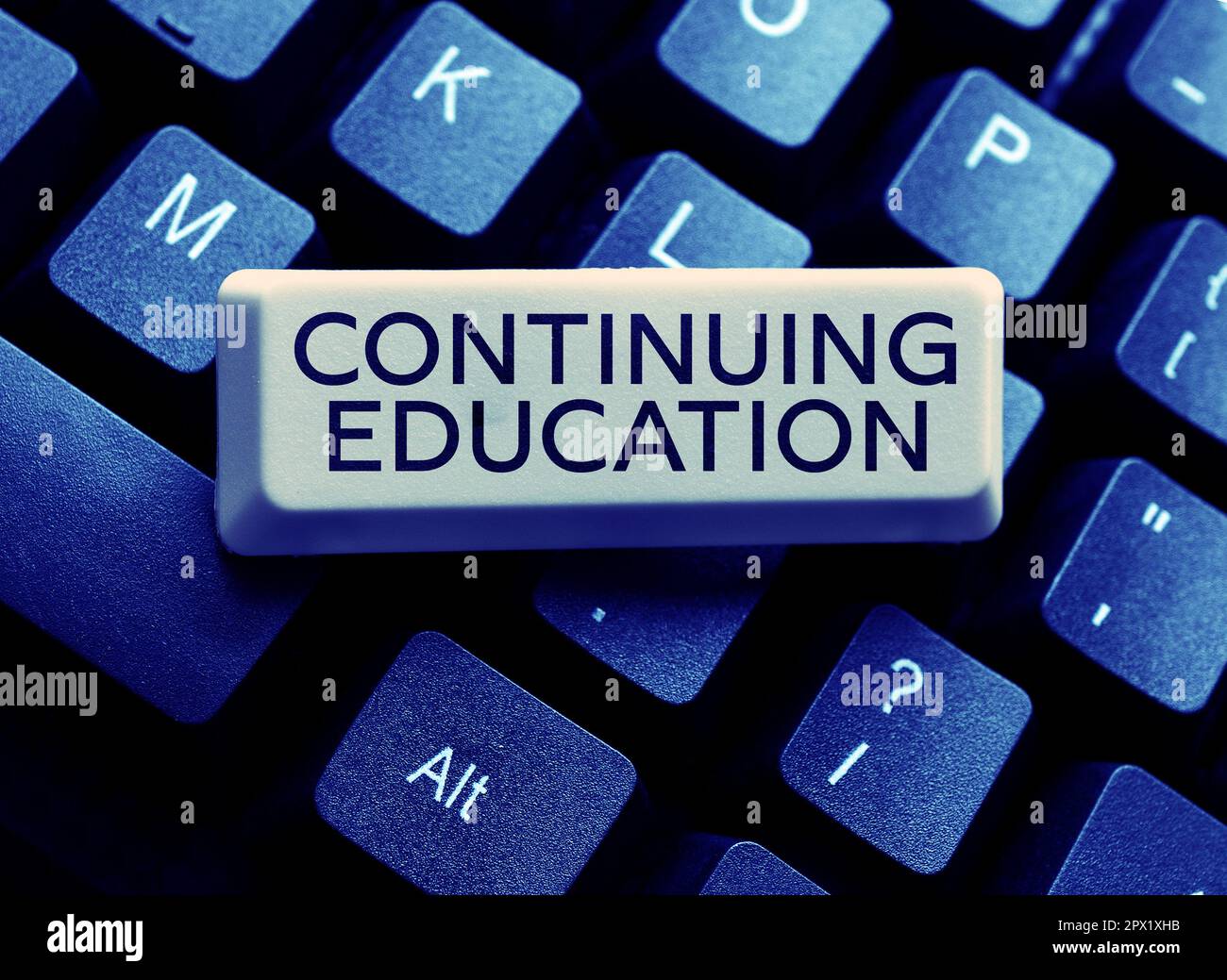 Text caption presenting Continuing Education, Business showcase Continued Learning Activity ...