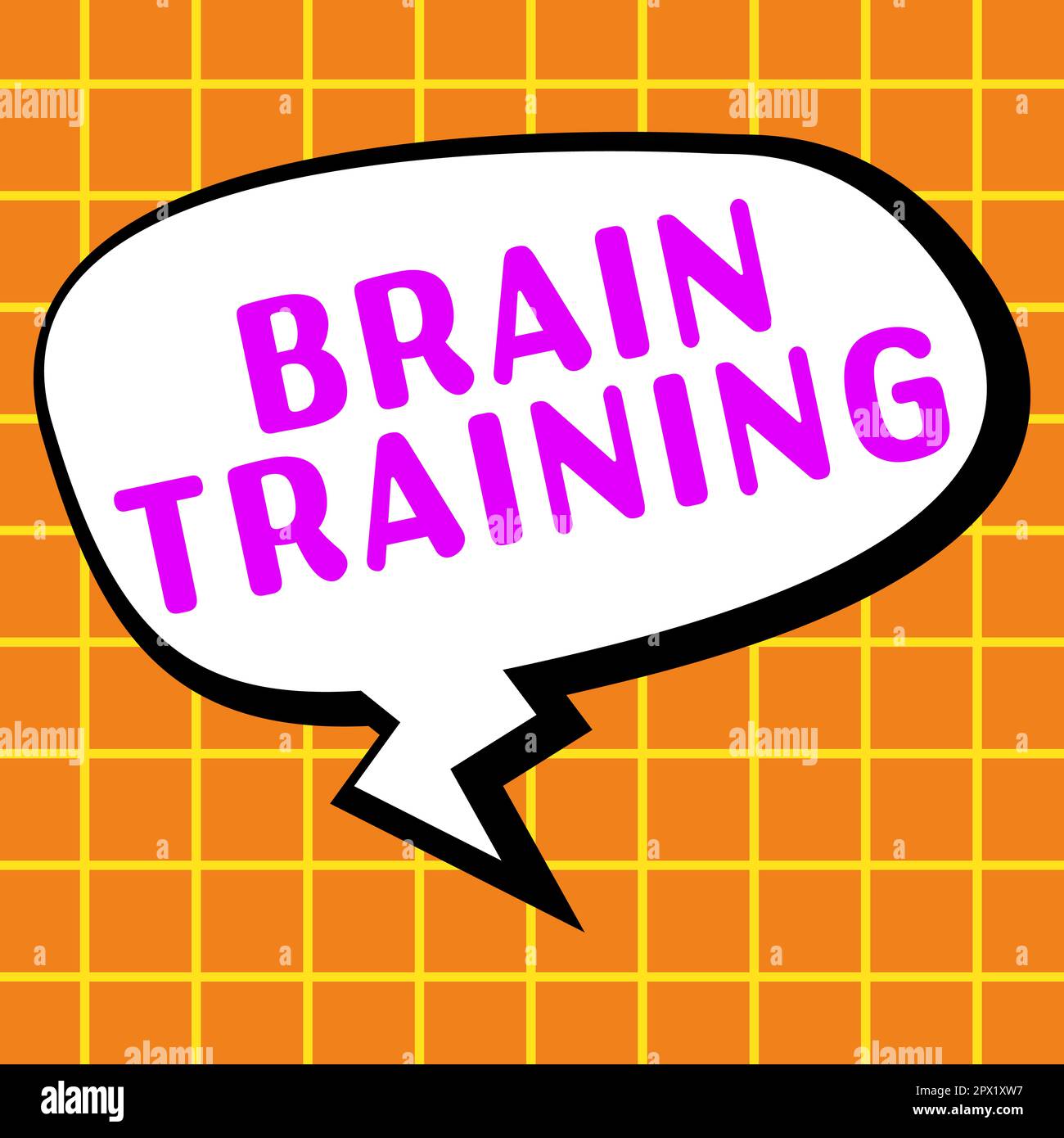Conceptual caption Brain Training, Internet Concept mental activities ...
