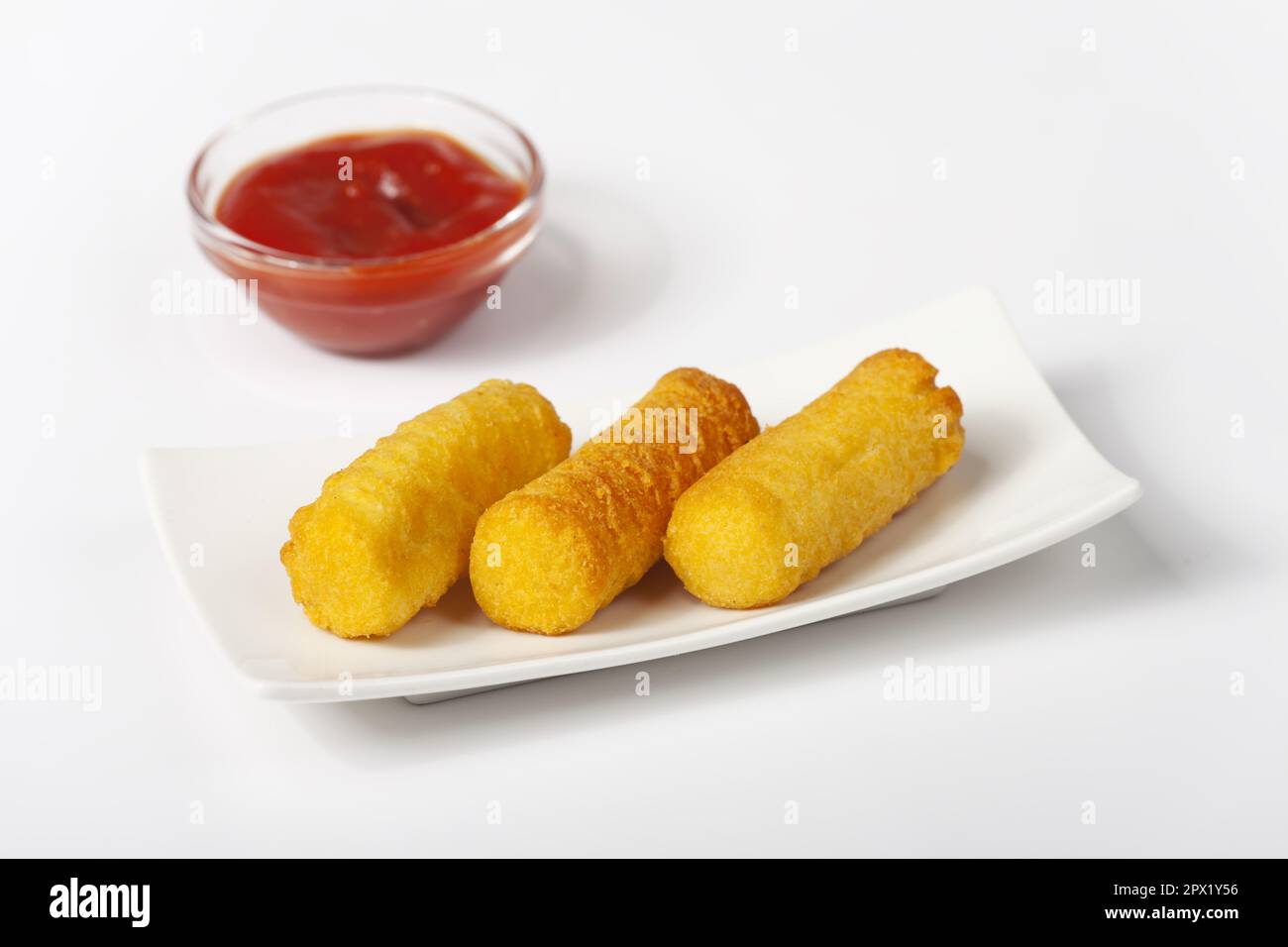 baked croquettes made of potato Stock Photo - Alamy