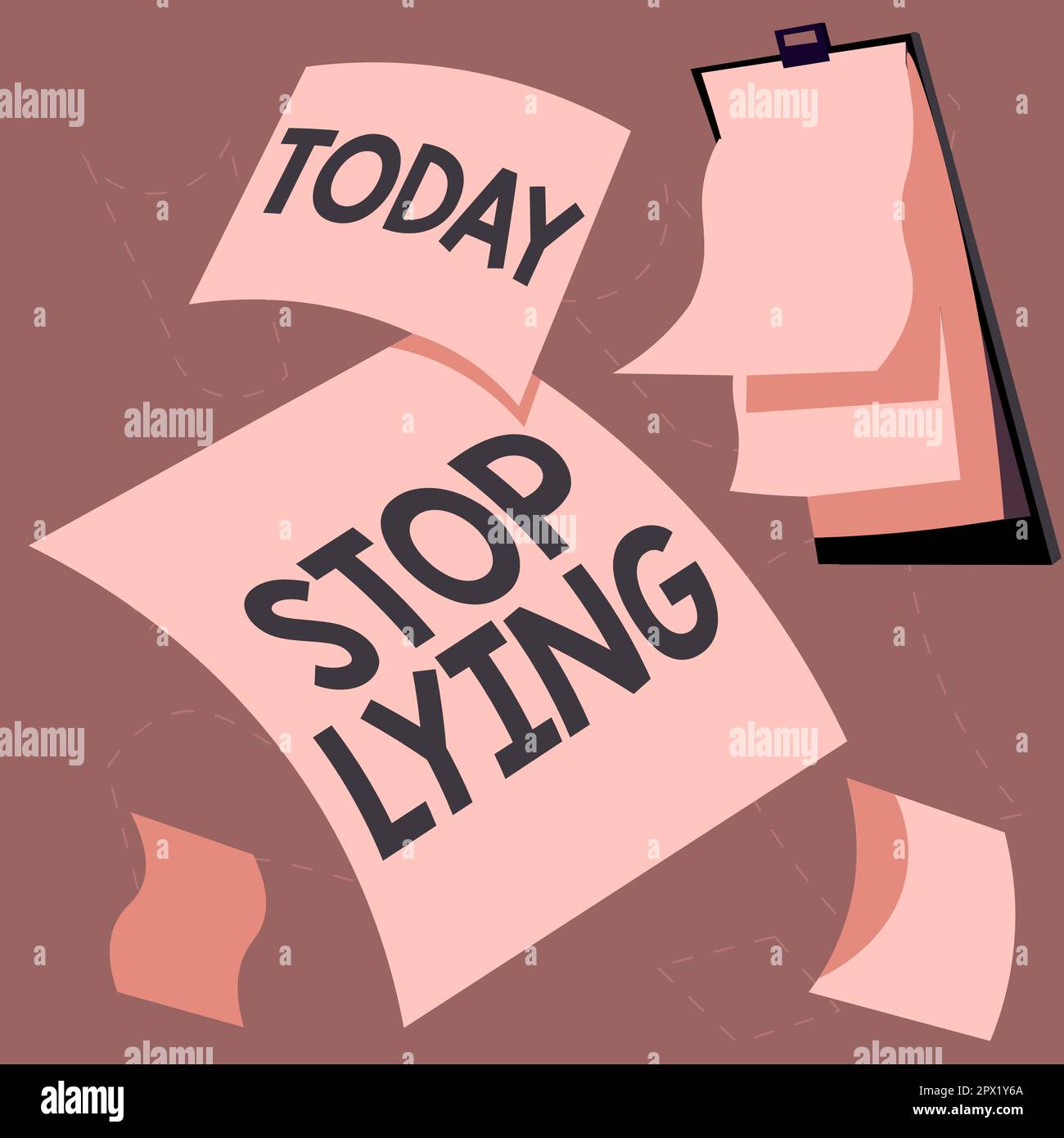 Inspiration showing sign Stop Lying, Concept meaning put an end on ...