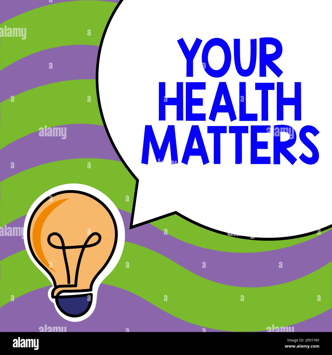 Sign displaying Your Health Matters, Business concept good health is ...